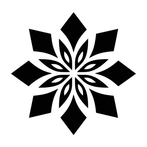 Beautiful Christmas Snowflake 25453245 Vector Art At Vecteezy