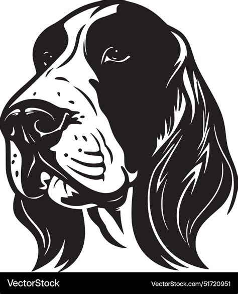 Basset Hound Minimalist And Flat Logo Royalty Free Vector
