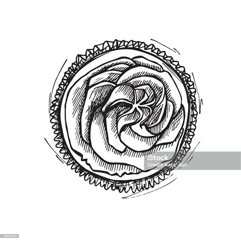 手描きベクトルイラスト甘いカップケーキクリームを使用します いたずら書きのベクターアート素材や画像を多数ご用意 いたずら書き おやつ