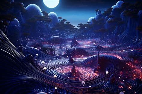 Premium Ai Image Digital Waveforms Capturing The Pulse Of The Technological Era