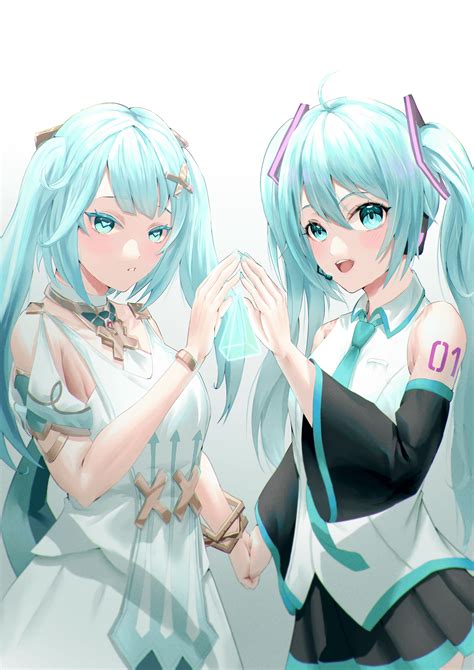 Faruzan Together With Hatsune Miku Rgenshinimpact