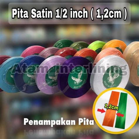 Jual Pita Satin 1 2 Inch Atau 1 2cm Berbagai Warna Pita Kado Pita