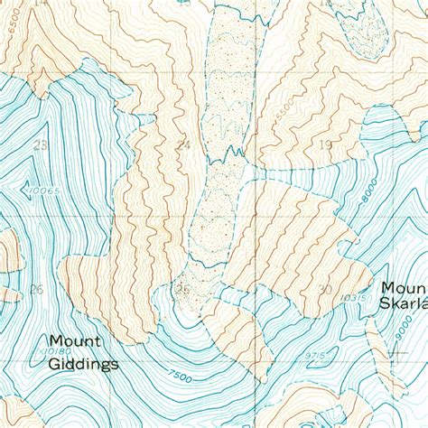 Mount Hayes C 6 Ak 1951 63360 Scale Map By United States Geological