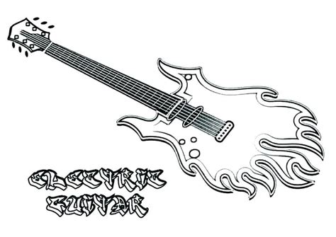 Tres Tipos De Guitarras Para Colorear Imprimir E Dibujar