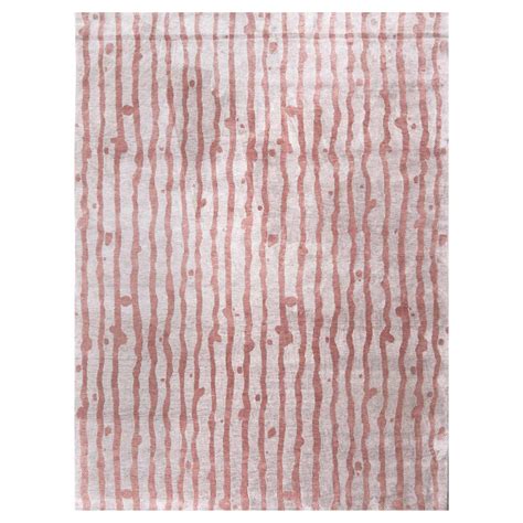 Drippy Stripe Sienna Hand Knotted Rug By Eskayel For Sale At 1stdibs