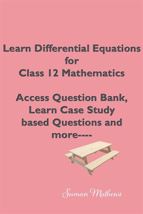How To Learn Differential Equations For Class 12 Mathematics