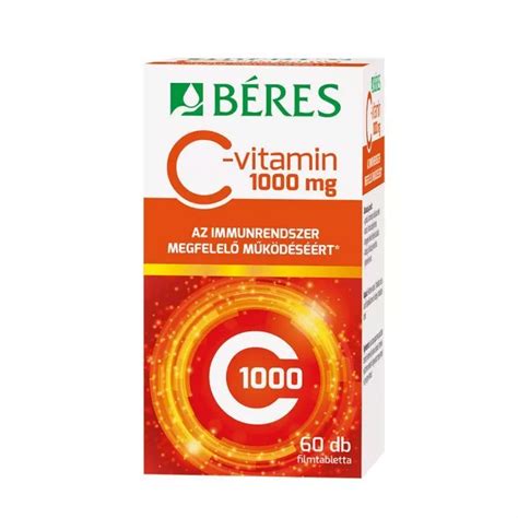 Béres C Vitamin 1000mg Filmtabletta 60db