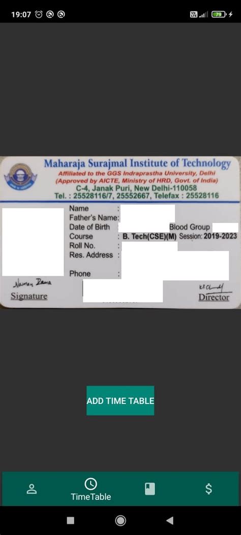 GitHub Namanrana16 IDcard TimeTable App An App To Display Your ID