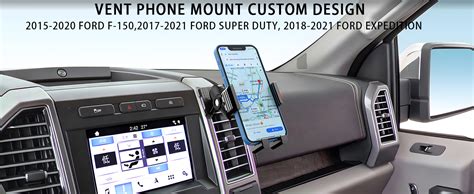 Koqeiey Upgraded Aluminum Vent Phone Mount For Ford F150