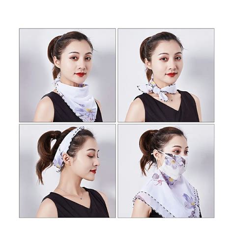 플라워스카프 패션스카프 쉬폰스카프 다용도마스크 5color 티몬