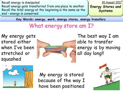 New Aqa Gcse Trilogyphysics Energy Stores And Systems Teaching