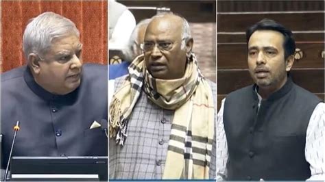 Jagdeep Dhankhar Vs Mallikarjun Kharge In Rajya Sabha ‘thought Of