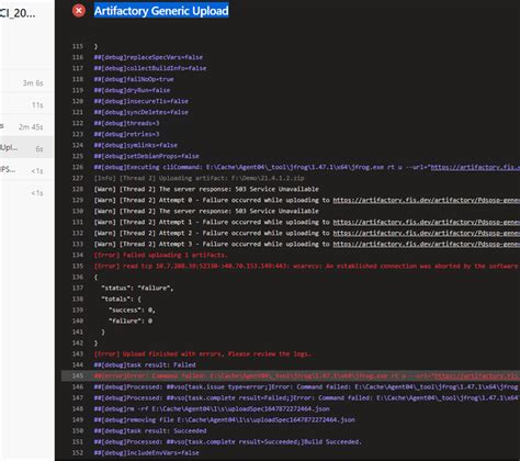 Artifactory Azure Devops Unable To Upload Artifacts On Jfrog
