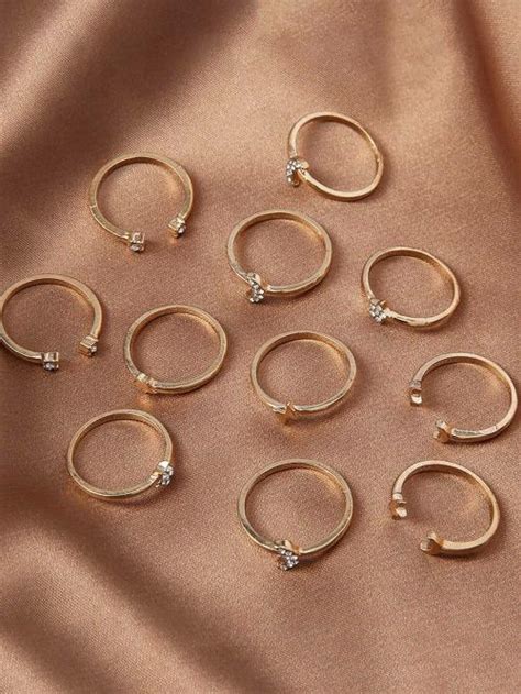 Buy Scintillare By Sukkhi Resplendent Gold Plated Moon Star Ring Combo