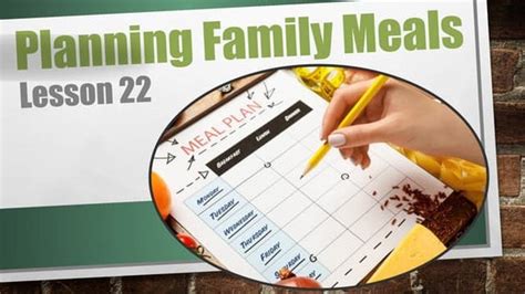 Planning Meals With The Multimix Principle Ppt