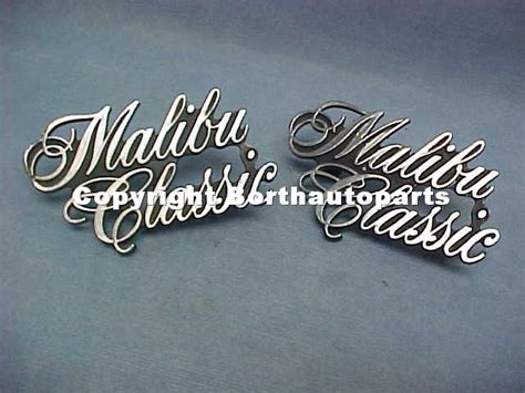 1974 77 Malibu Classic Emblems Gm No345383 Borthautoparts