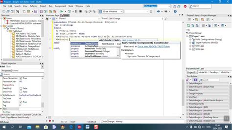 Хазина чустучуи маълумот access Delphi YouTube