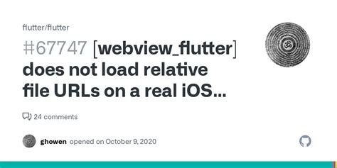 Webviewflutter Does Not Load Relative File Urls On A Real Ios Device