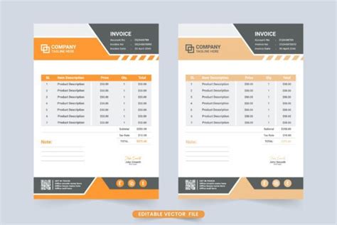 Digital Business Invoice And Voucher Graphic By Iftikharalam Creative Fabrica