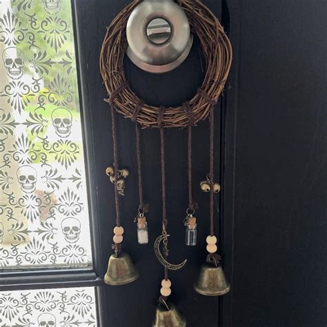 Door Chime Witch Etsy