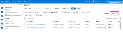 How To Export The Csv Data Of Pipeline Runs By Auto Job Microsoft Qanda