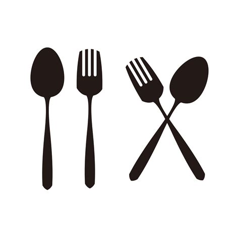 Spoon And Fork Icon 6692016 Vector Art At Vecteezy