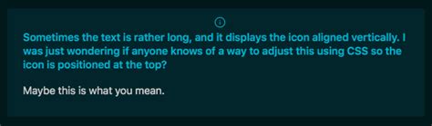 Align Callout Icons To The Top Left Custom CSS Theme Design