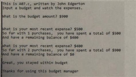 Solved I Need C Language Code Of This And Output Should Be