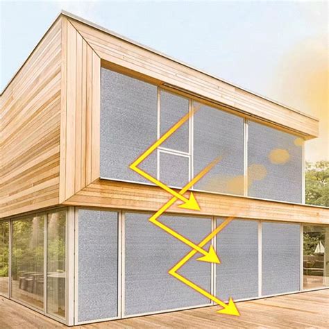Balcony Sun Protection Blackout Window Film Keep Warm Cold Protection