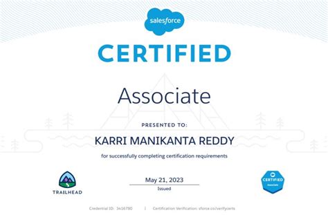 Manikanta Reddy Karri On Linkedin Salesforcecertified Salesforceassociate