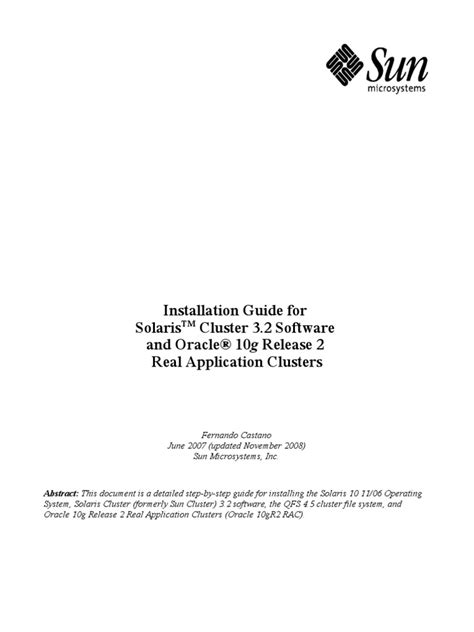 rac11 sunsolaris3 and qfs cluster rac install pdf oracle database