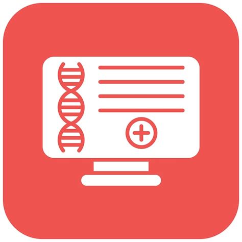 Premium Vector Computational Biology Icon Vector Image Can Be Used