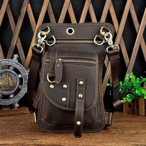 Woosir Belt Waist Pack Drop Leg Cross Over Bag Vintage Bags For Men