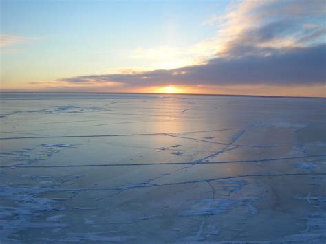 Great Bear Lake Northwest Territories Freezing Over