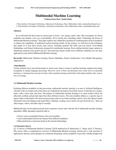 PDF Multimodal Machine Learning