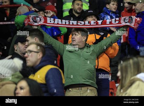 Barnsley Fans Celebrate A 2 1 Win During The Sky Bet League 1 Match