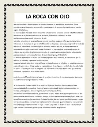 Nos Cuenta Que La Tradición Que Hace Mucho Tiempo Docx