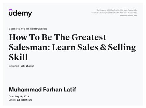Muhammad Farhan Latif On Linkedin Udemy Course Completion Certificate