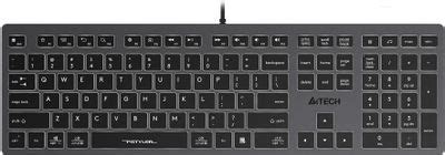 Клавиатура A4TECH Fstyler FX60H, USB, серый [fx60h grey/white] – купить ...