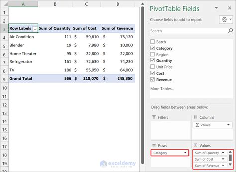 Excel Pivot Table Example 11 Different Case Exceldemy