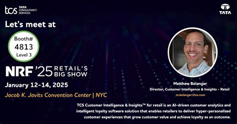 Tcs Digital Software And Solutions On Linkedin Tcs Cii Retail Nrf Retailevent Ai Cx