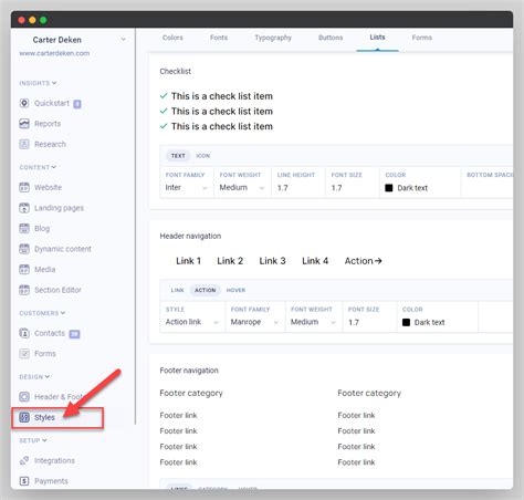 Adding Button To Header Elastic Path Documentation
