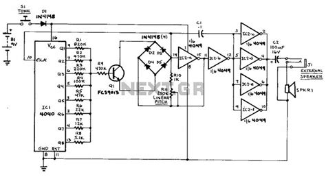 Audio Effect Circuit Audio Circuits Electronic Circuit Design Electronics Circuit Circuit