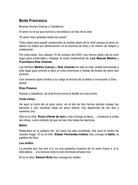 Boda Franchezca Pdf Amor