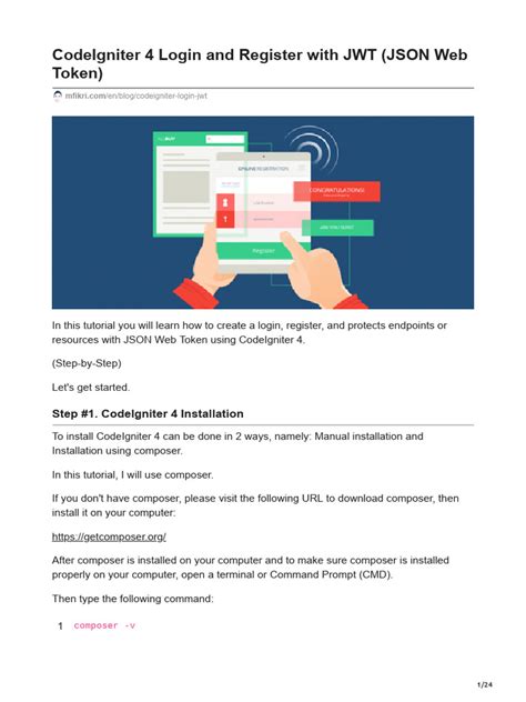Codeigniter 4 Login And Register With Jwt Json Web Token