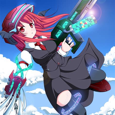 Safebooru Bat Wings Black Legwear Breasts Bubble Claws Cloud Dress