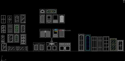 13cabinet Doors And Drawer Fronts Autocad Blocks Free Download