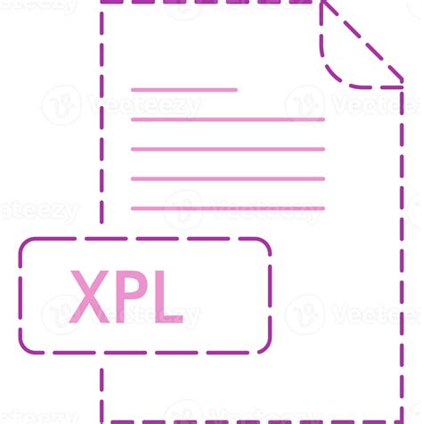 Xpl File Format Icon Rounded Outline Design Element PNG