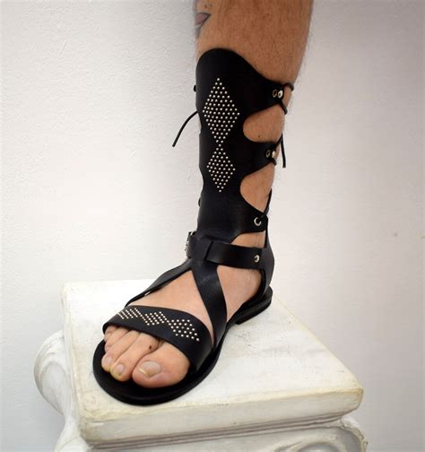 Men Fashion Leather Sandals By Sparta Sandals With Greek Warier