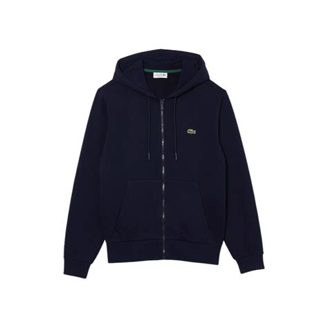 라코스테 오가닉 코튼 집업 스웨트셔츠 네이비 블루 Lacoste Kream